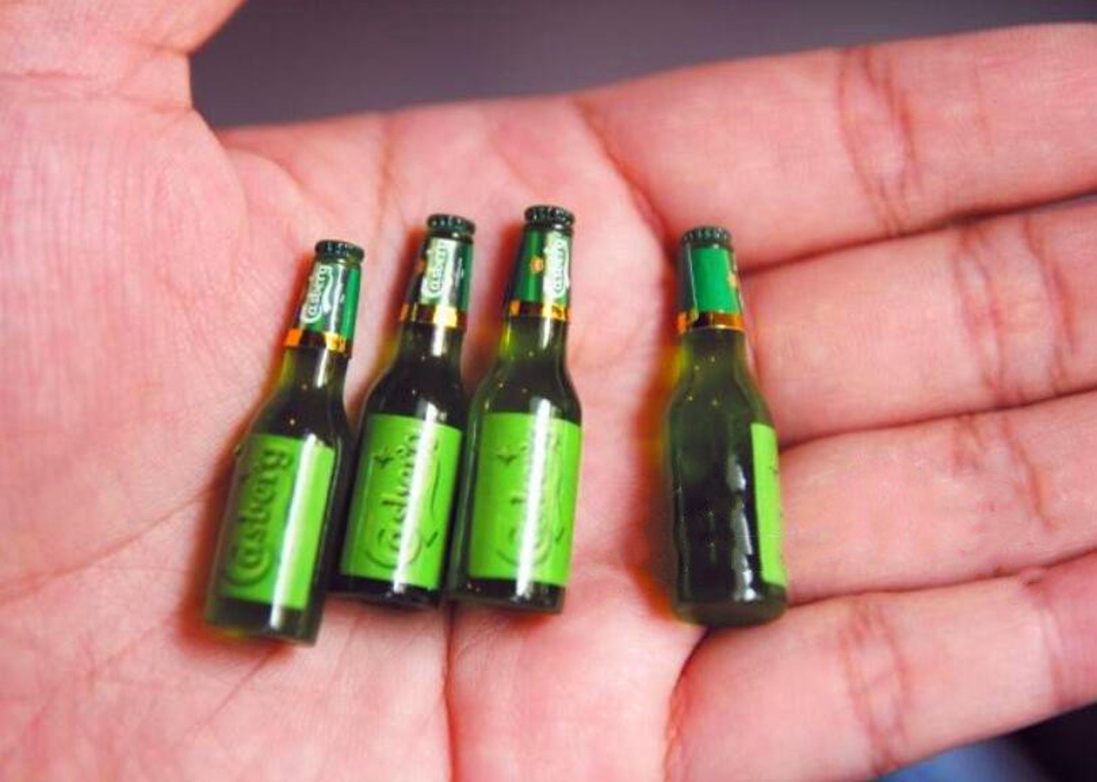 Miniature Carlsberg Beers Miniatures Miniature Wine Dollhouse | Etsy