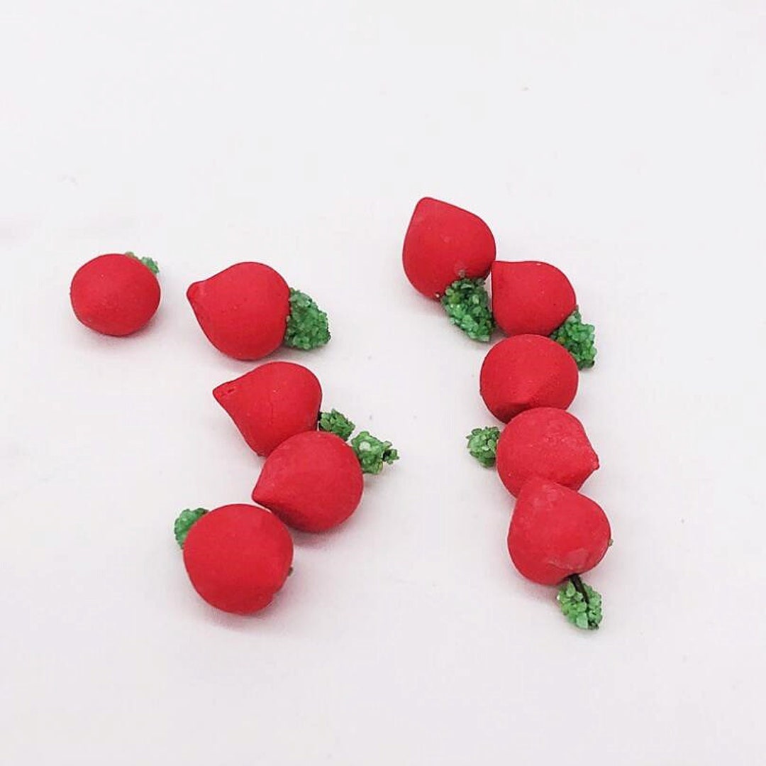 Miniature Radish(10pcs) Miniature Food Miniature Vegetable Dollhouse ...