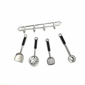 Miniature Cooking Utensils Miniature Kitchen Shovel Spoon Set Dollhouse ...