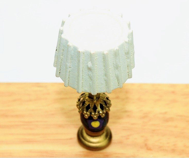 Miniature Table Lamp Miniature Light Dollhouse Miniatures | Etsy