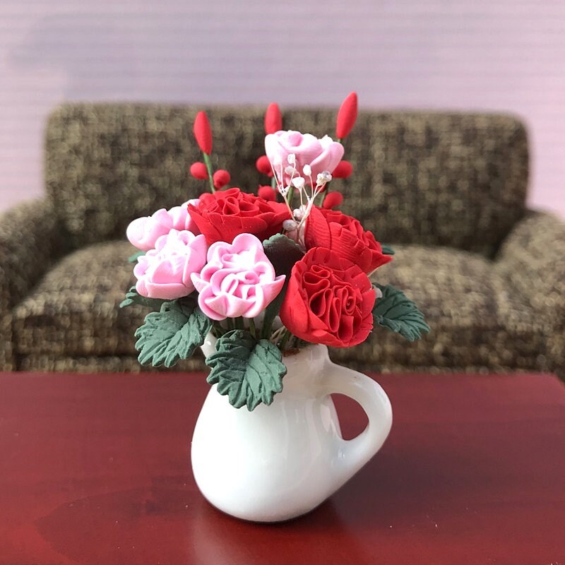 Miniature Rose Miniatures Dollhouse Flowers Dollhouse - Etsy