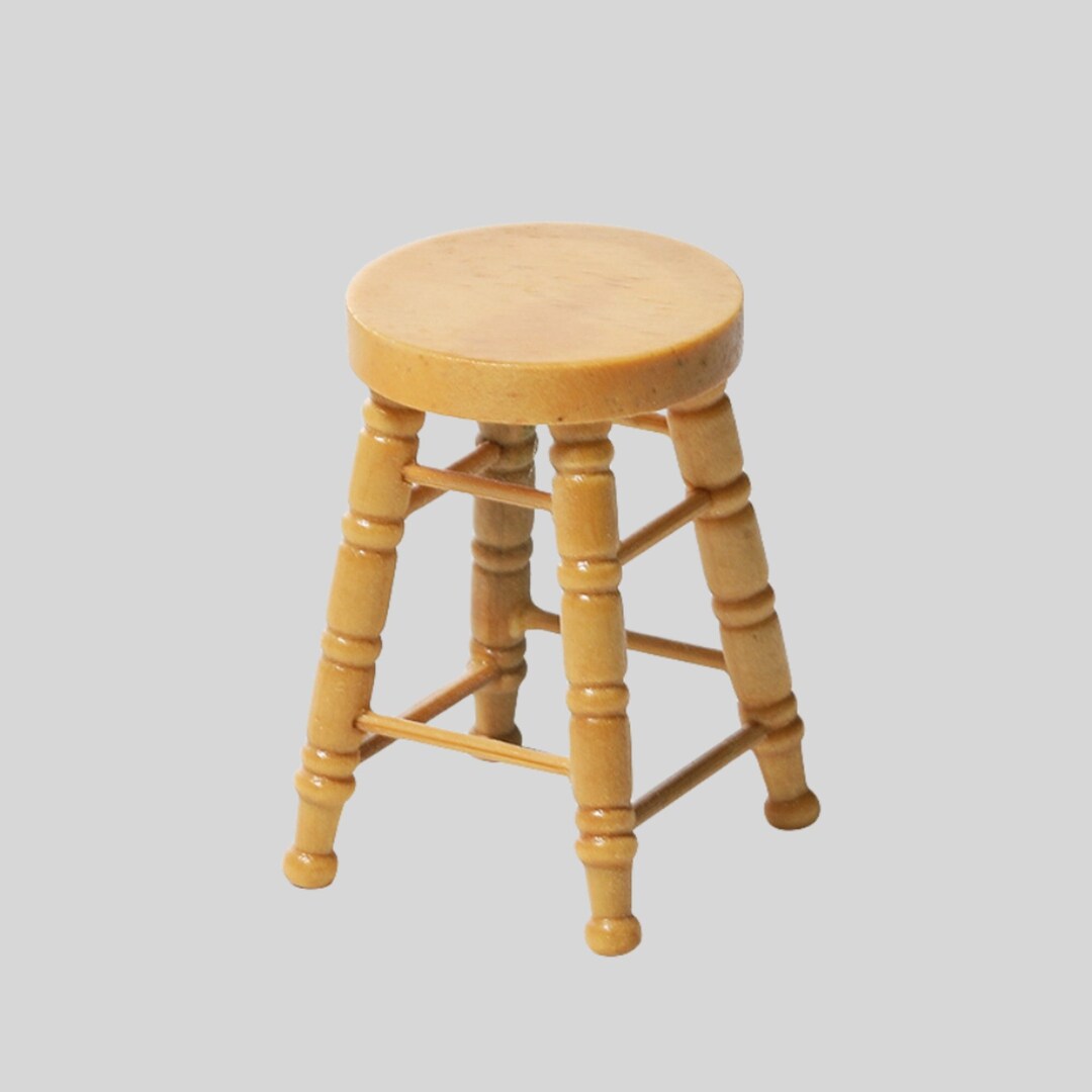 Miniature Stool (2pcs) Miniature Furniture Dollhouse Miniatures ...