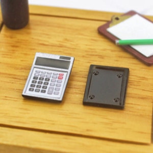 Miniature Calculator Miniatures Home Decor Dollhouse Miniatures ...