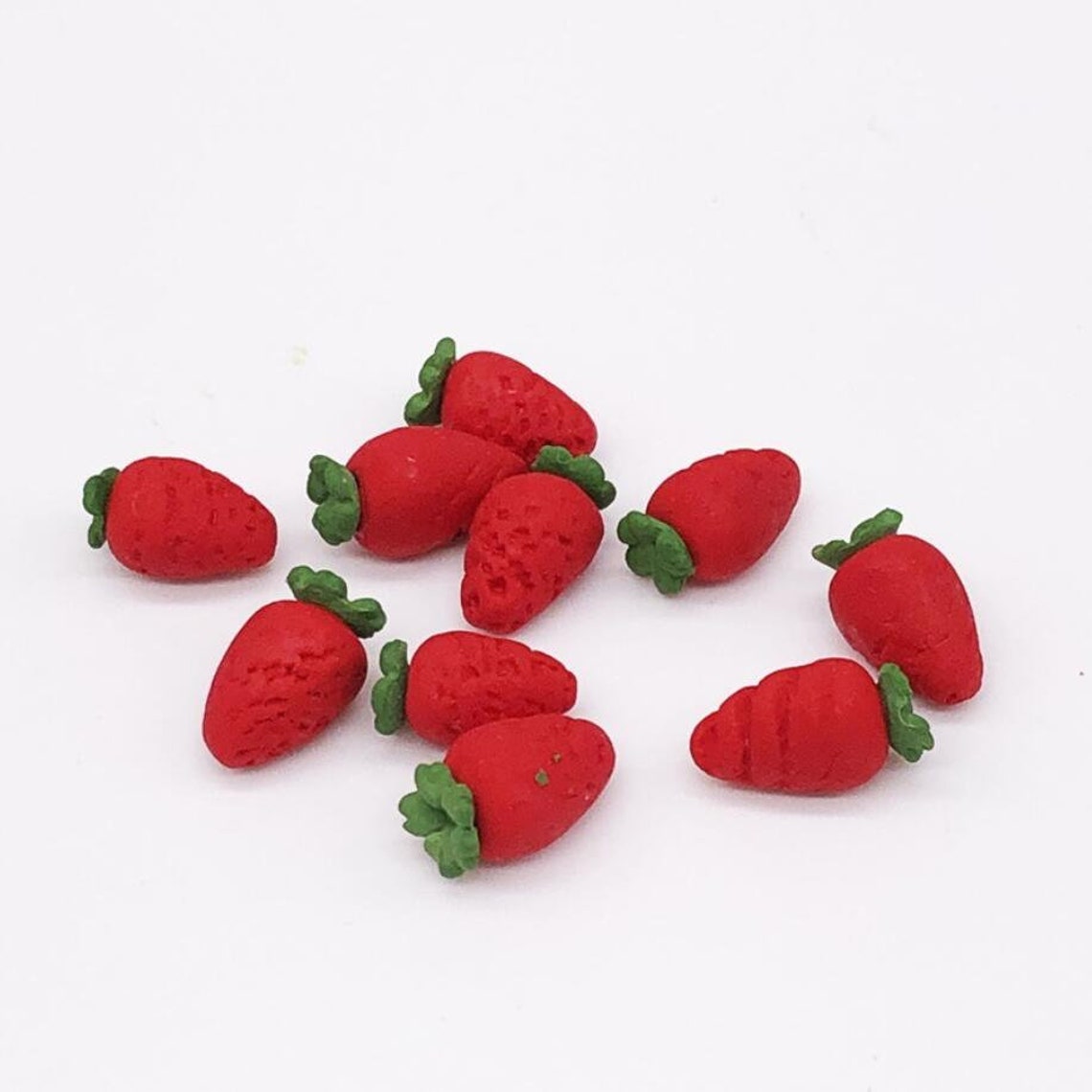 Miniature Strawberry10pcs Miniature Fruits Miniature Food - Etsy