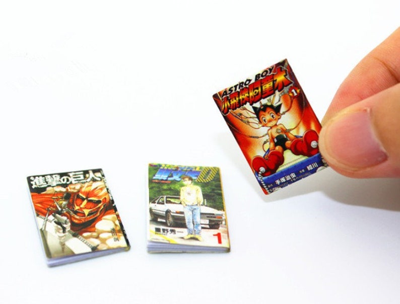 Miniature Comic Books(3pcs) Dollhouse Miniatures Dollhouse Decoration ...