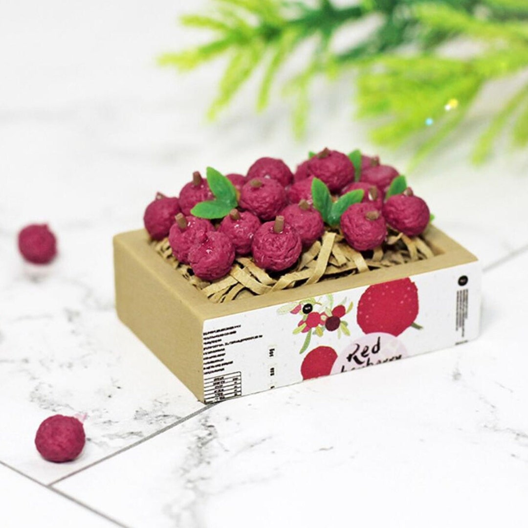 Miniature Fruit Miniature Lychee Miniature Food Dollhouse Miniatures ...