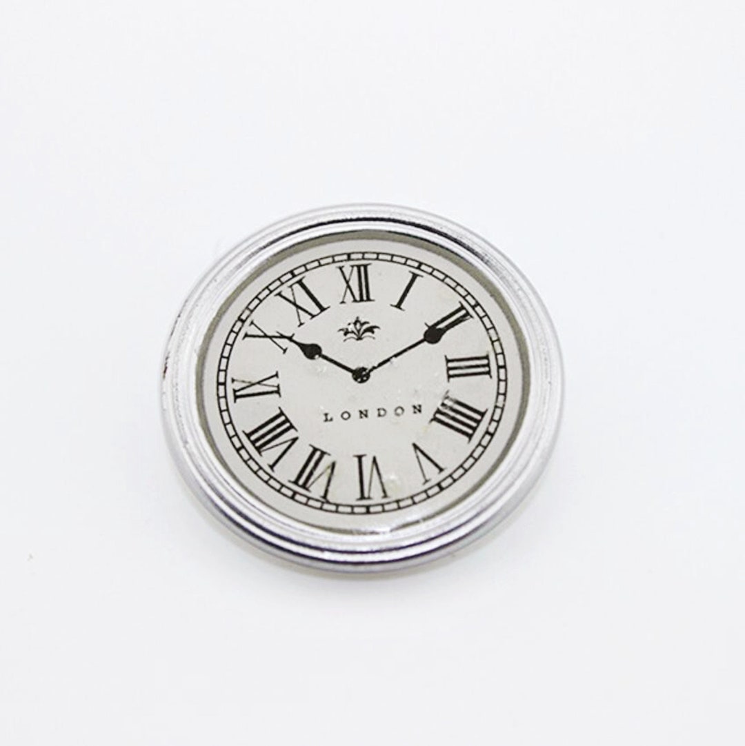 Miniature Wall Clock Dollhouse Room Decoration Dollhouse Miniatures ...