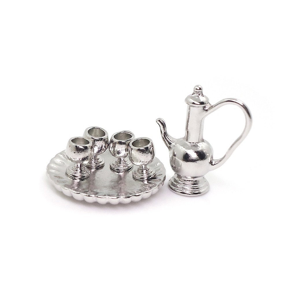 Miniature Tea Set6pcs Miniature Cups Dollhouse Miniatures - Etsy