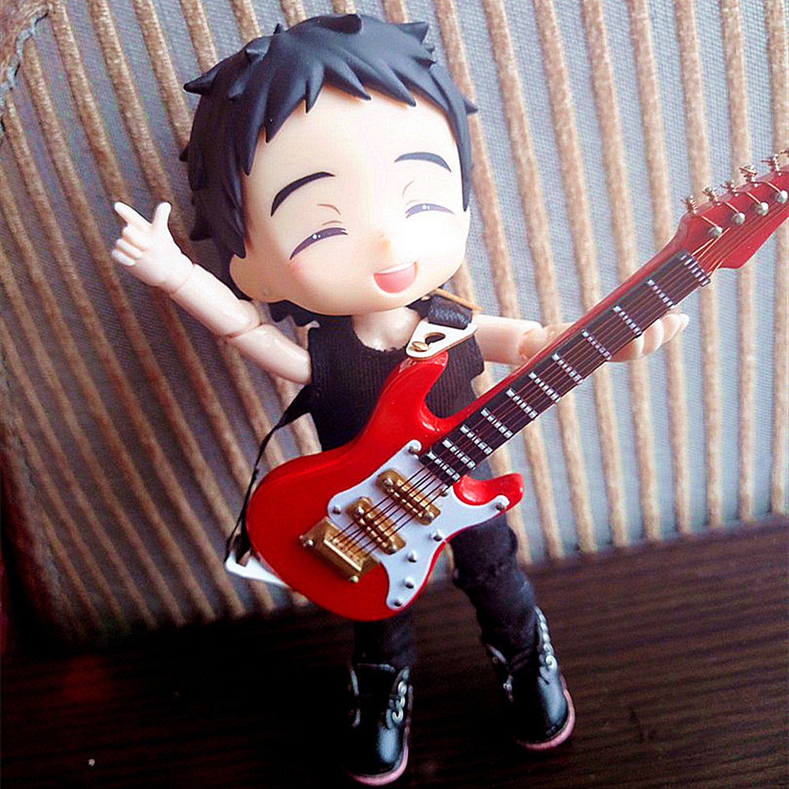 Miniature Electric Guitar Musical Instrument Miniatures an | Etsy