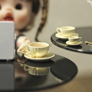 Miniature Coffee Cup Set Dollhouse Miniatures Diorama Miniatures ...