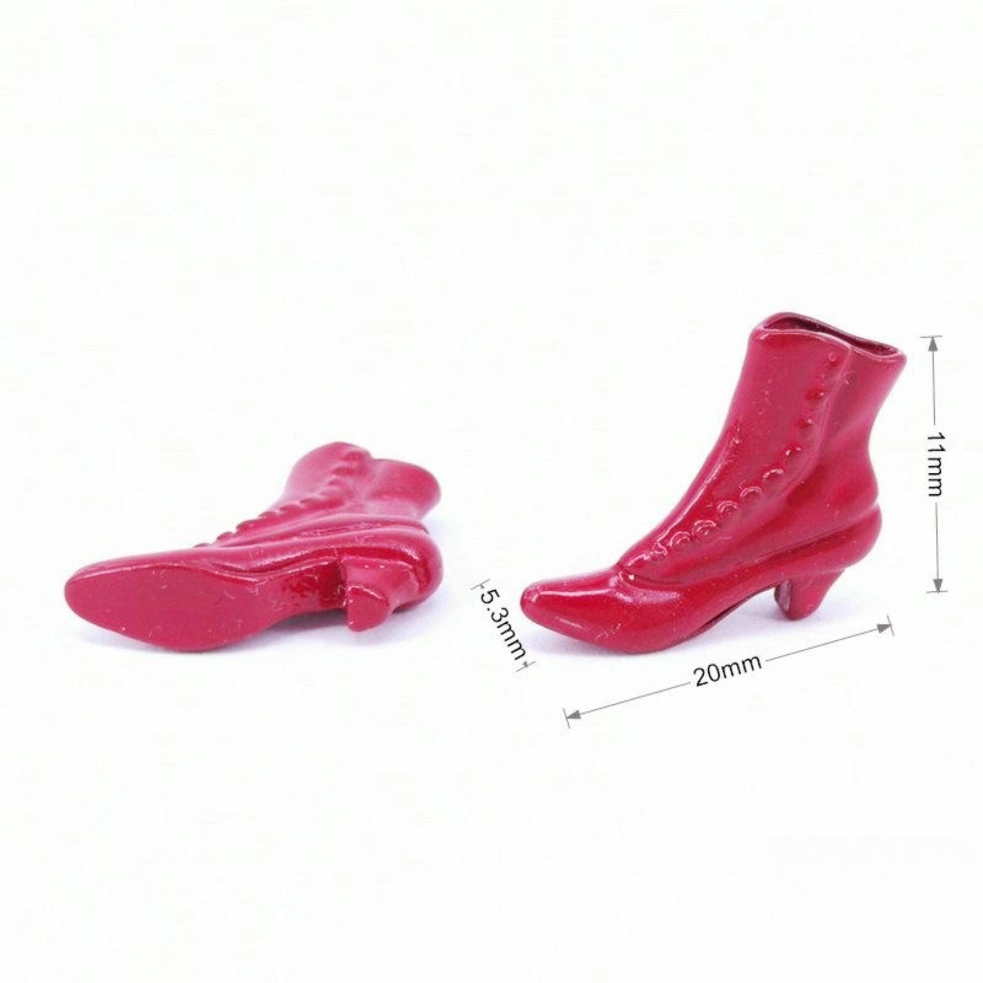 Miniature Red Boots Dollhouse Miniatures Diorama Miniatures Supplies ...