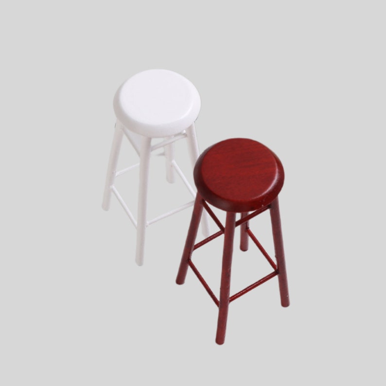 Miniature Bar High Stool Miniature Furniture Dollhouse Furniture ...