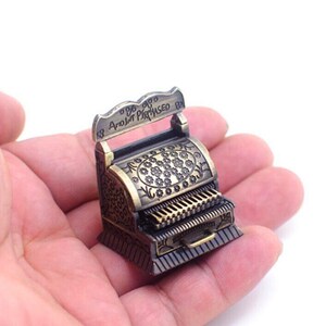 Miniature Retro Cash Register Dollhouse Miniatures Miniature - Etsy
