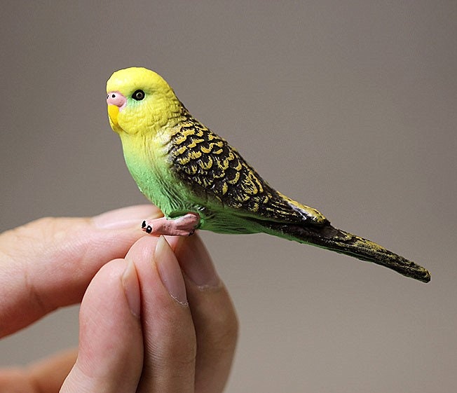 Miniature Animal Birds Simulated Parrot Model Bonsai Decor Dollhouse ...