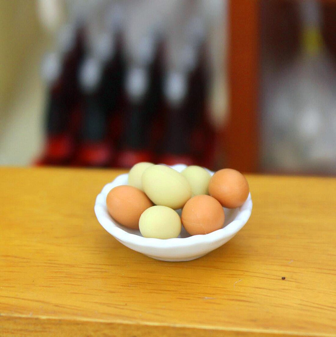 Miniature Eggs Set Miniature Food Dollhouse Miniatures Diorama ...