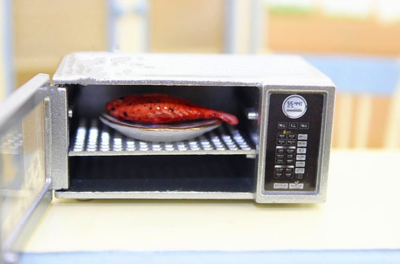 Miniature Microwave Oven Miniatures Dollhouse Miniature - Etsy