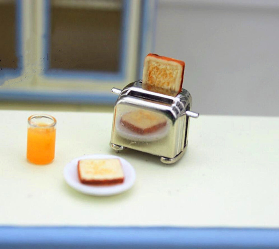 Miniature Bread Machine Miniature Food Miniature Toaster - Etsy
