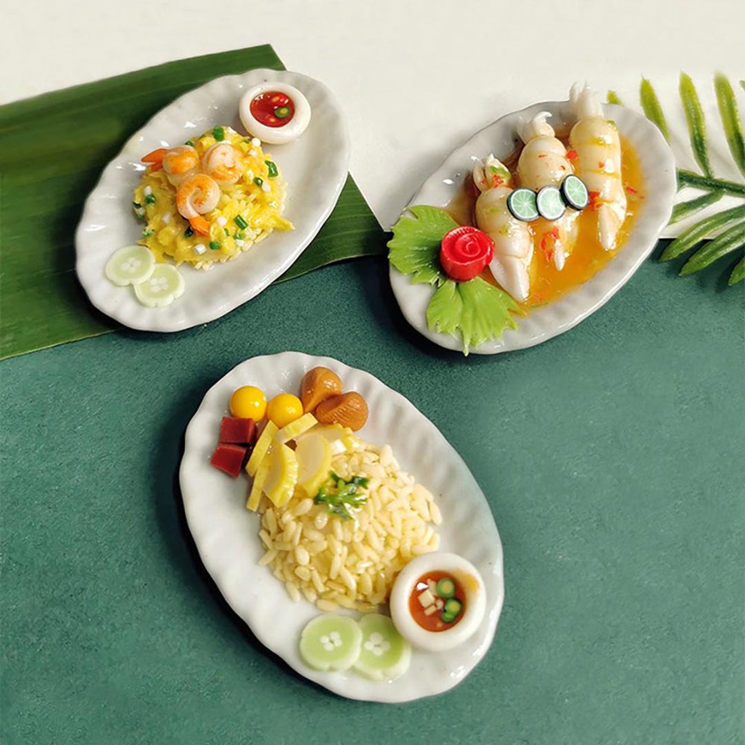 Miniature Fried Rice Mini Food Miniature Food Dollhouse Miniatures ...