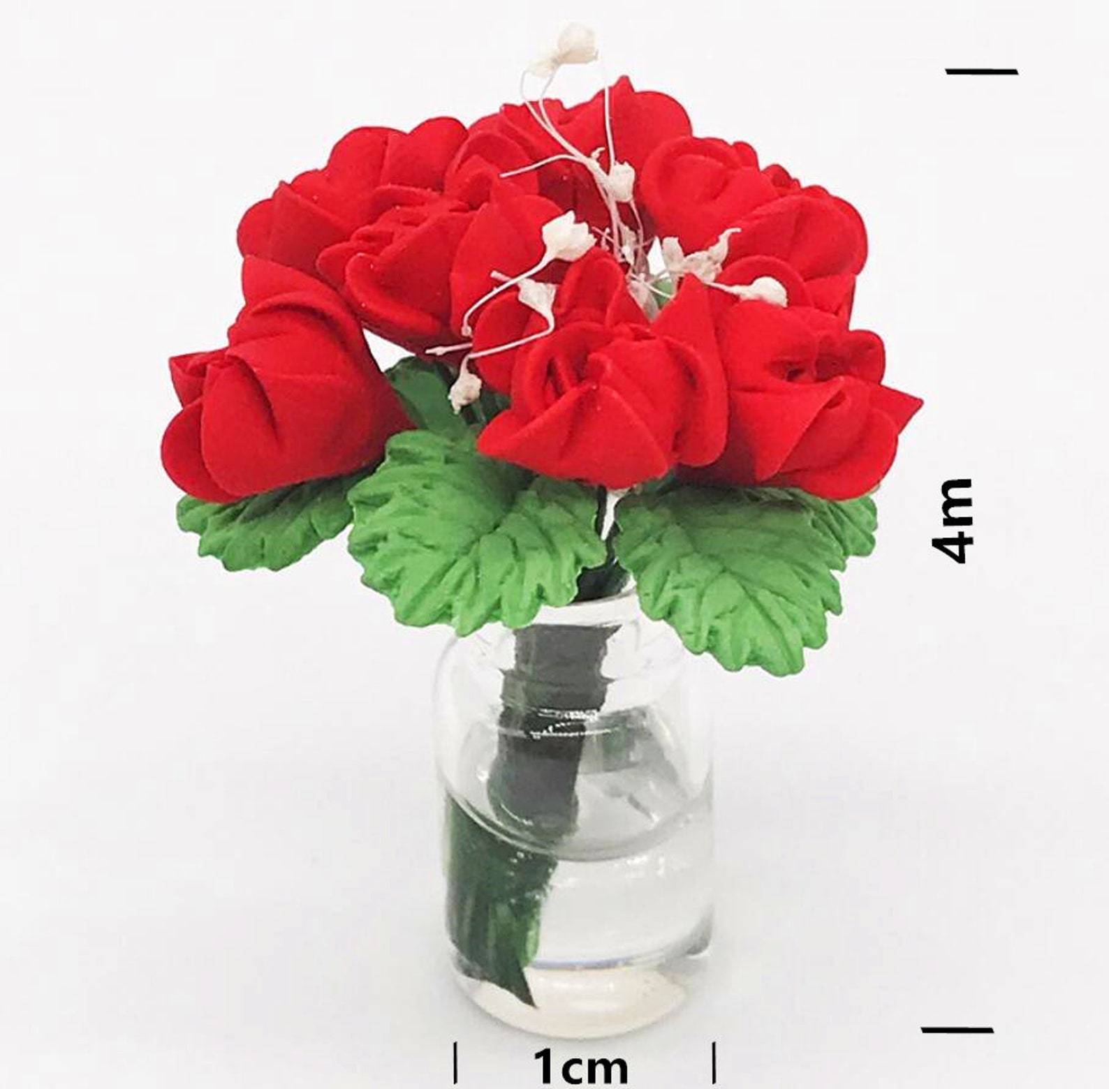 Miniature Flowers Pot Miniatures Miniature Plant Dollhouse - Etsy