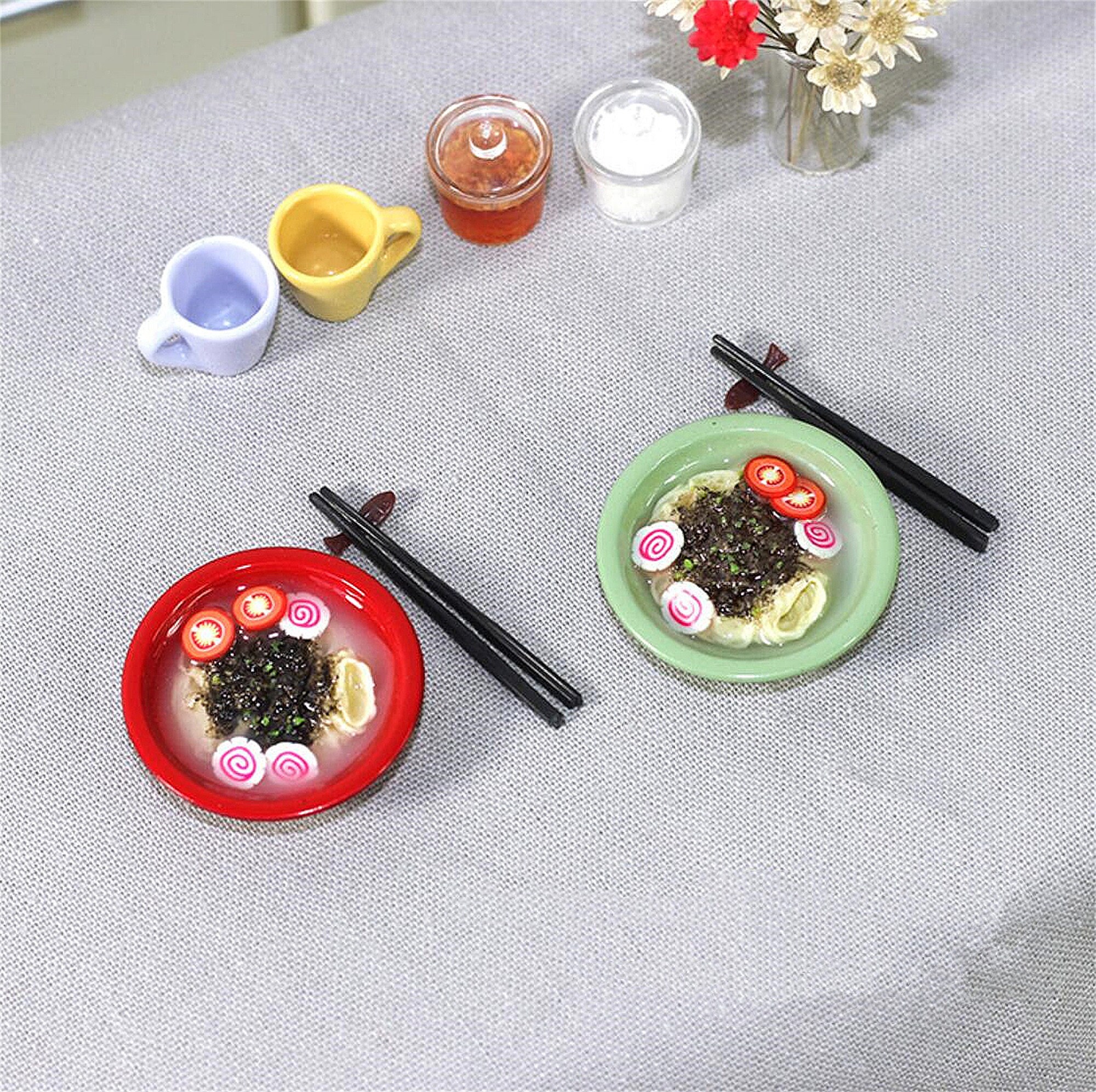 Miniature Noodle Set Miniature Food Dollhouse Miniatures Dollhouse ...