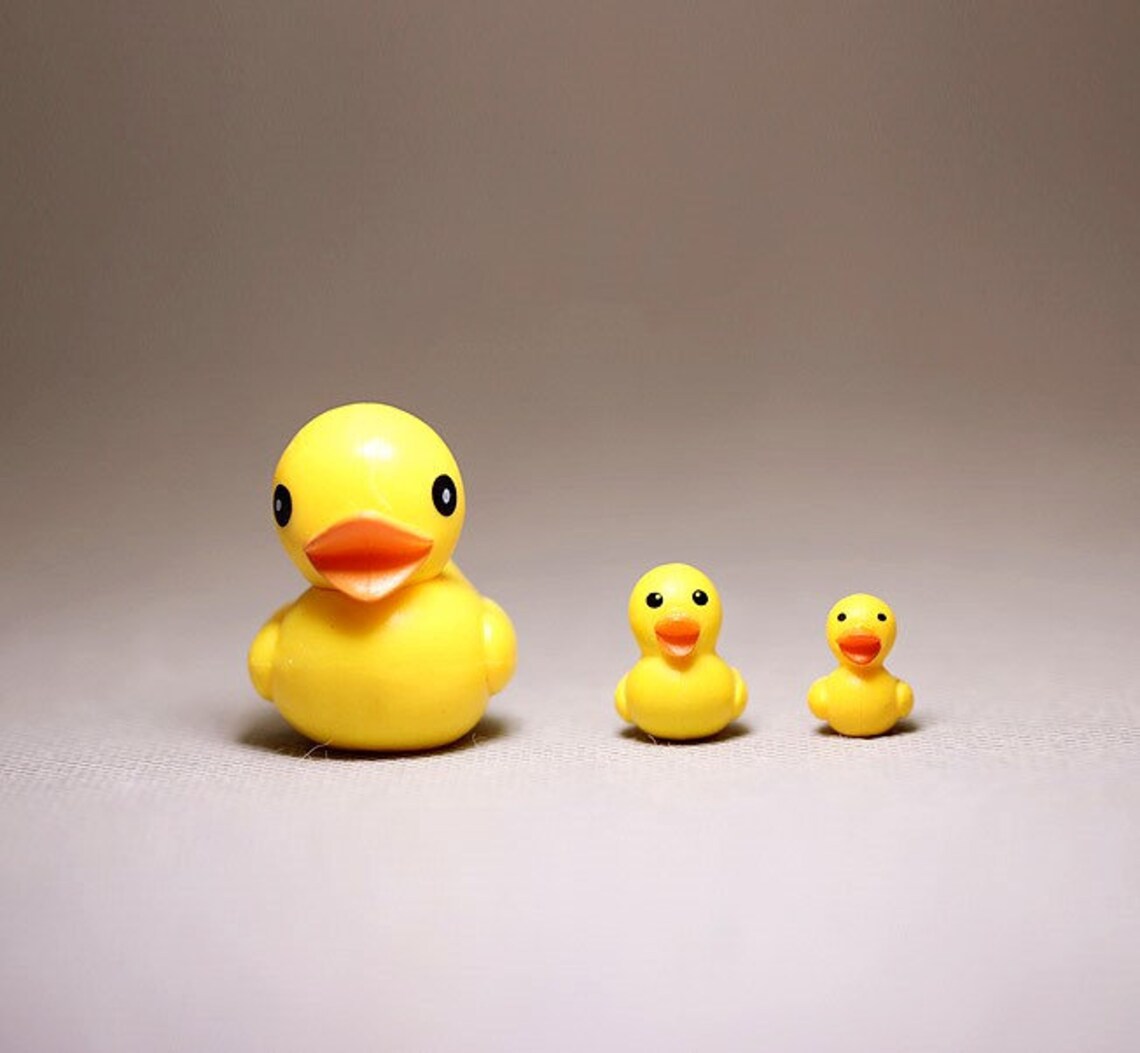 Miniature Cartoon Duck Miniature Animal Dollhouse Miniatures | Etsy