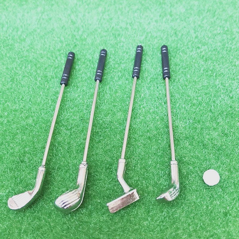 Miniature Golf Club Set5pcs Dollhouse Miniatures Bjd Doll Etsy