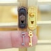Miniature Door Locks and Keys Set Dollhouse Miniatures Home Decoration ...