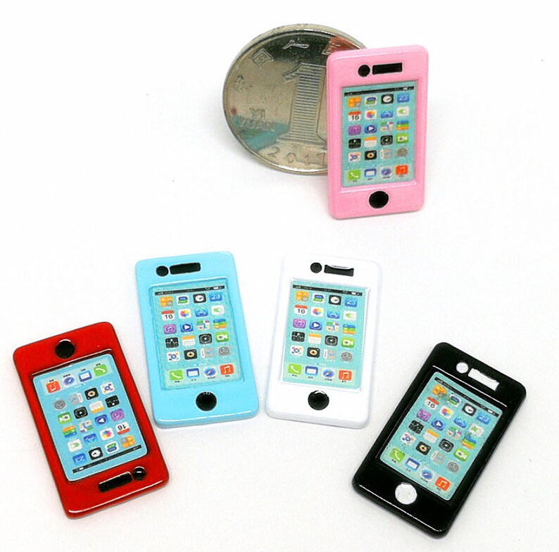 Miniature Phone Dollhouse Miniature Decoration Miniatures - Etsy