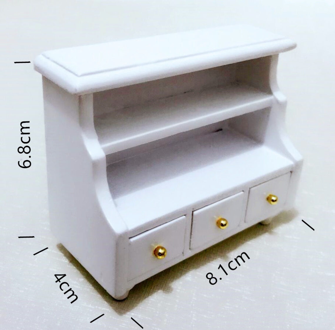 Miniature White Cabinet Miniature Furniture Miniatures - Etsy