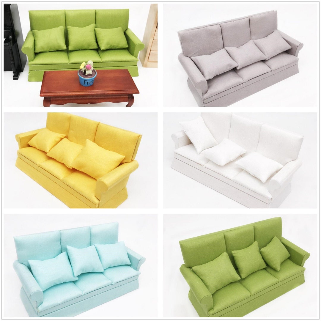 Miniature Sofa Miniature Furniture Dollhouse Miniatures Dollhouse ...
