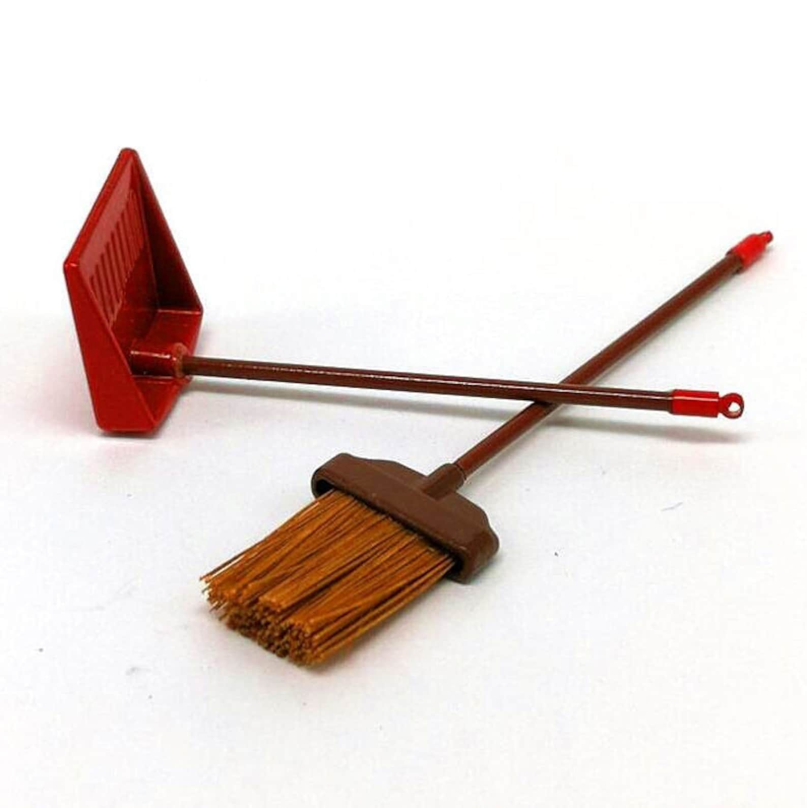 Miniature Broom Dustpan Set Dollhouse Miniatures Diorama Miniatures ...