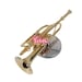 Miniature Trumpet Musical Instrument Model Musician's Gift BJD ...