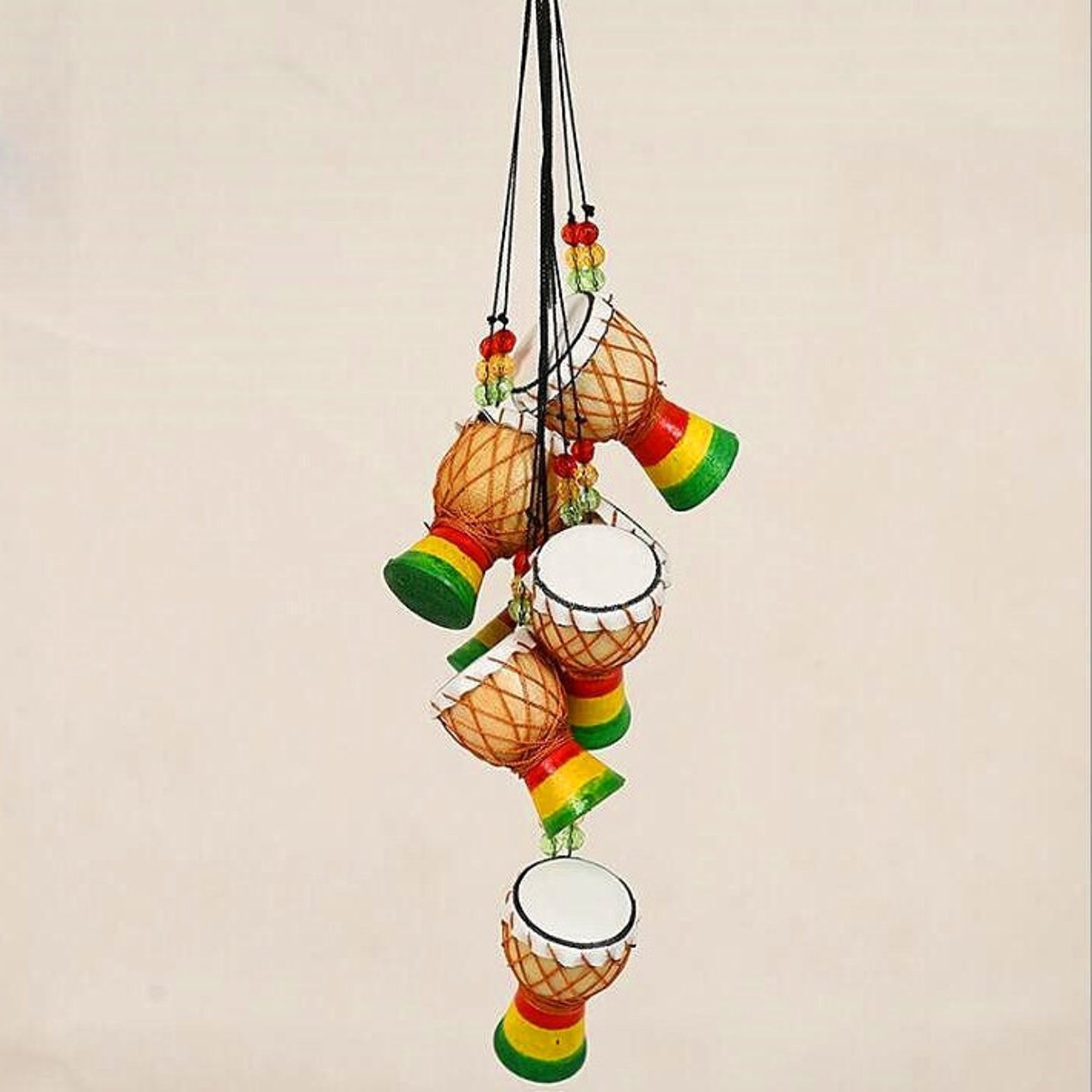 Miniature African Drum Musical Instrument Model Dollhouse Miniatures ...
