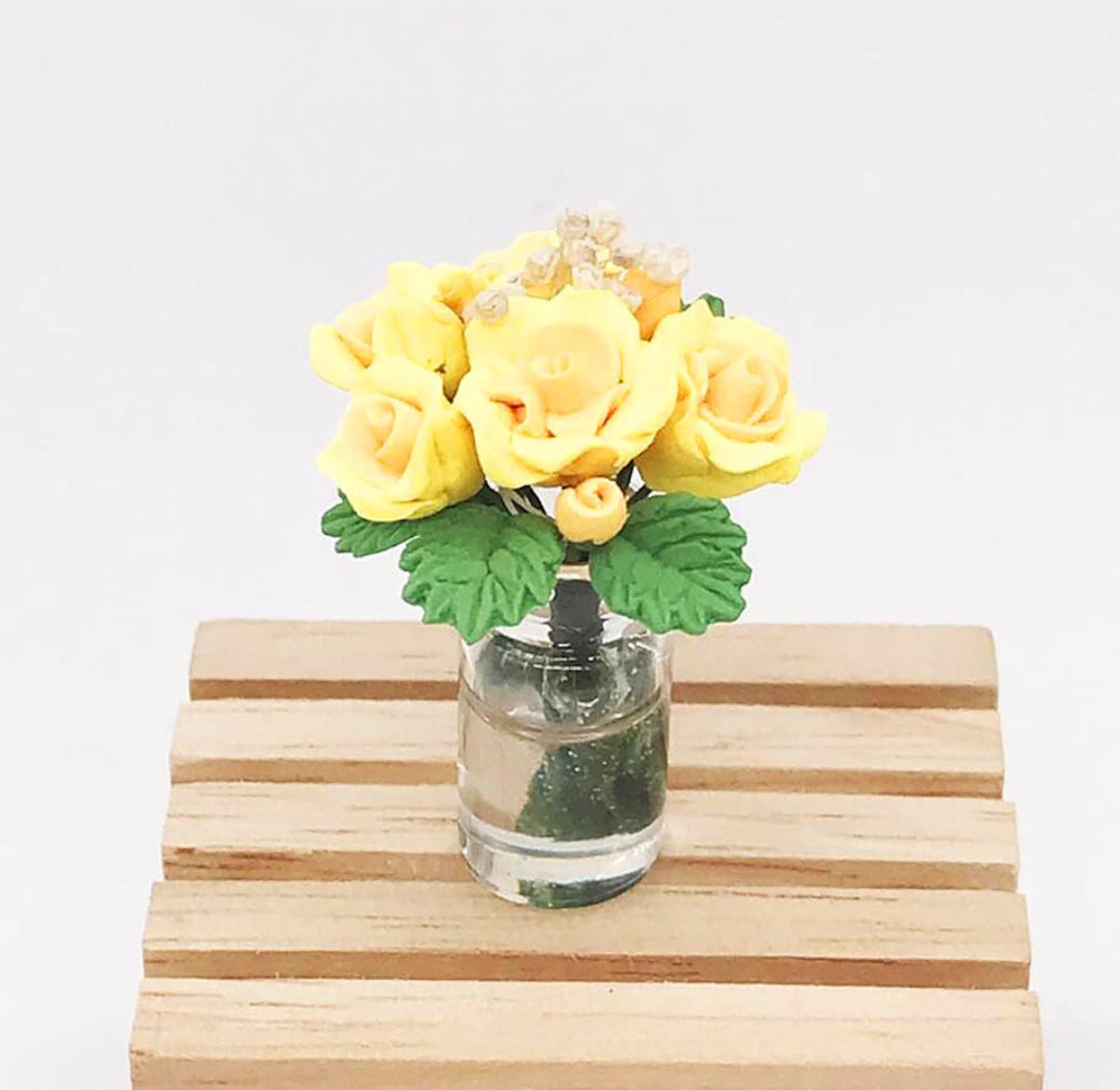 Miniature Flowers Pot Miniatures Miniature Plant Dollhouse - Etsy