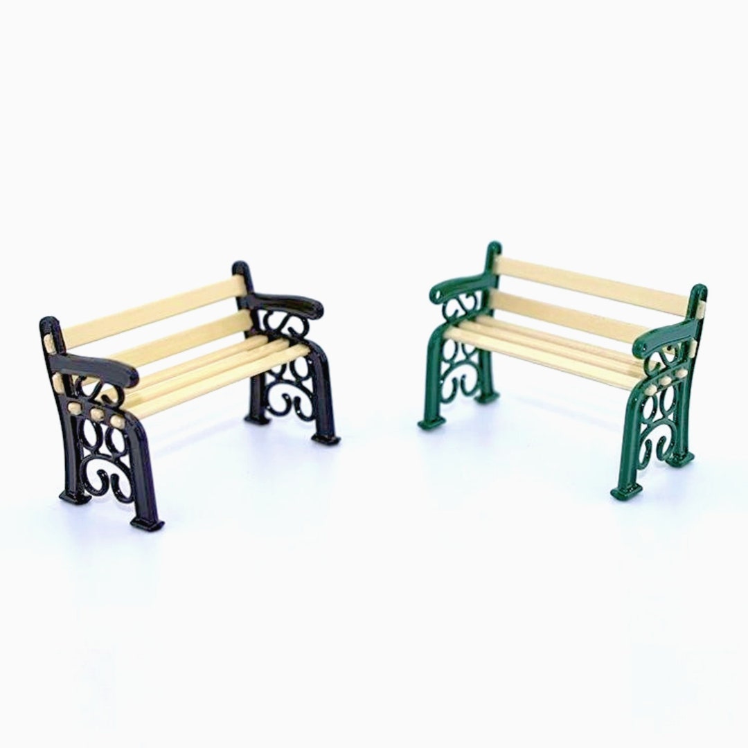 Miniature Park Bench Miniature Chair Miniature Furniture Dollhouse ...