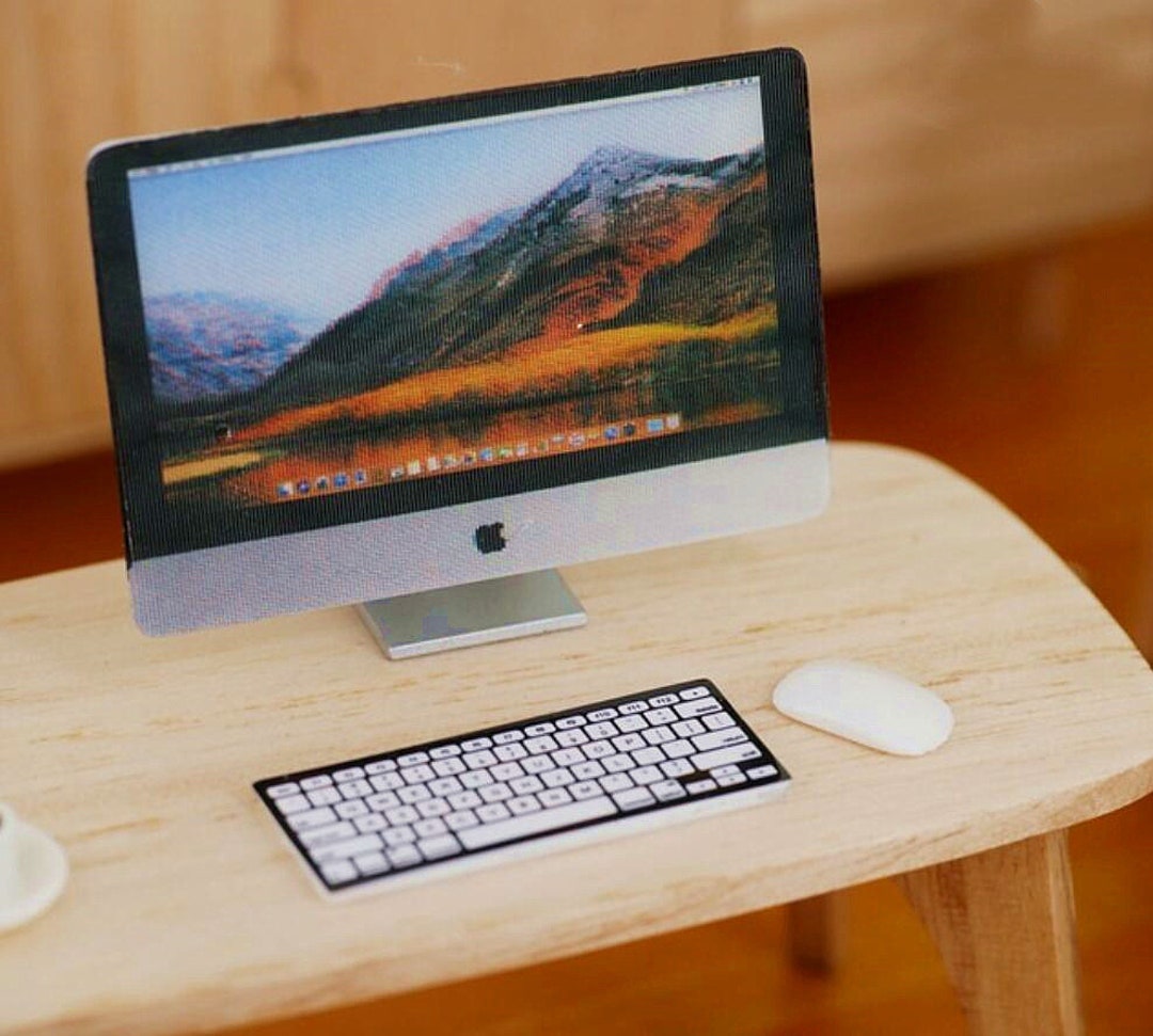 Miniature Computer Set Miniatures for Dollhouse Dioramas Miniatures ...