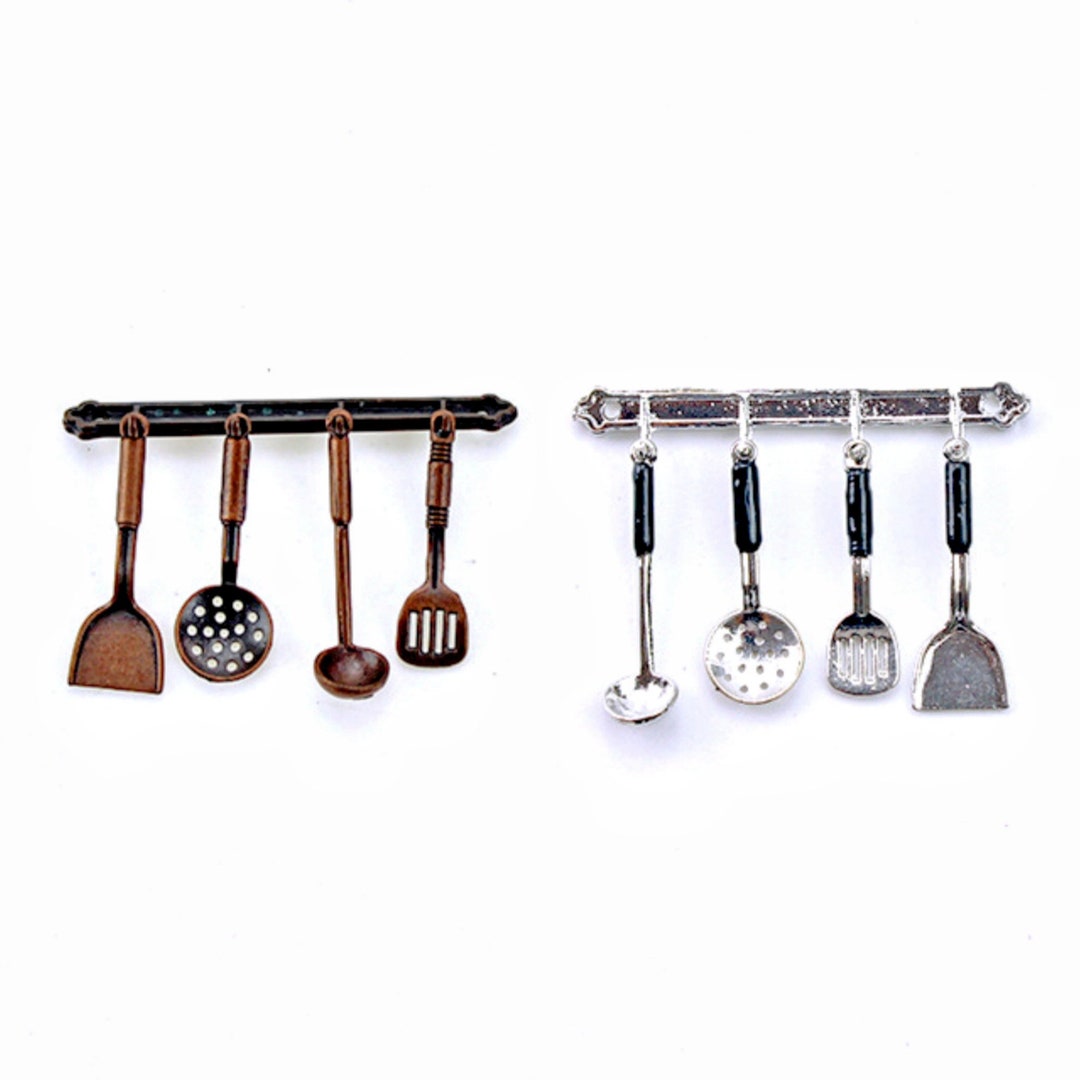 Miniature Cooking Utensils Miniature Kitchen Shovel Spoon Set Dollhouse ...