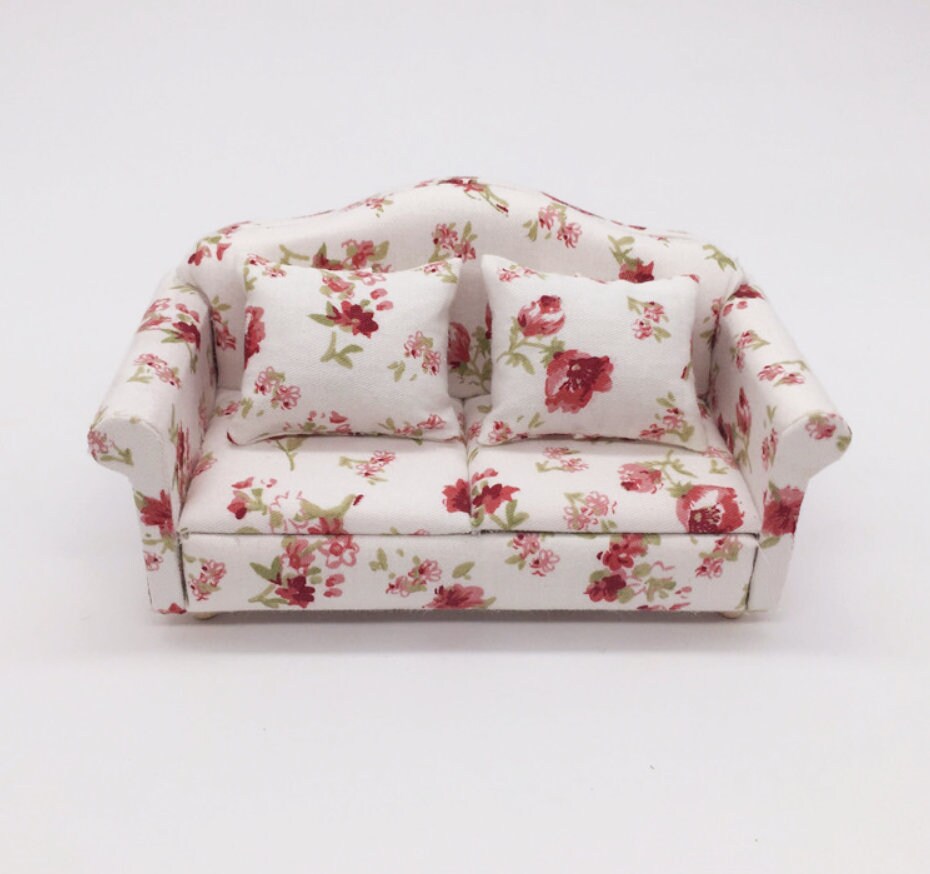 Miniature Sofa Miniature Furniture Dollhouse Miniatures - Etsy
