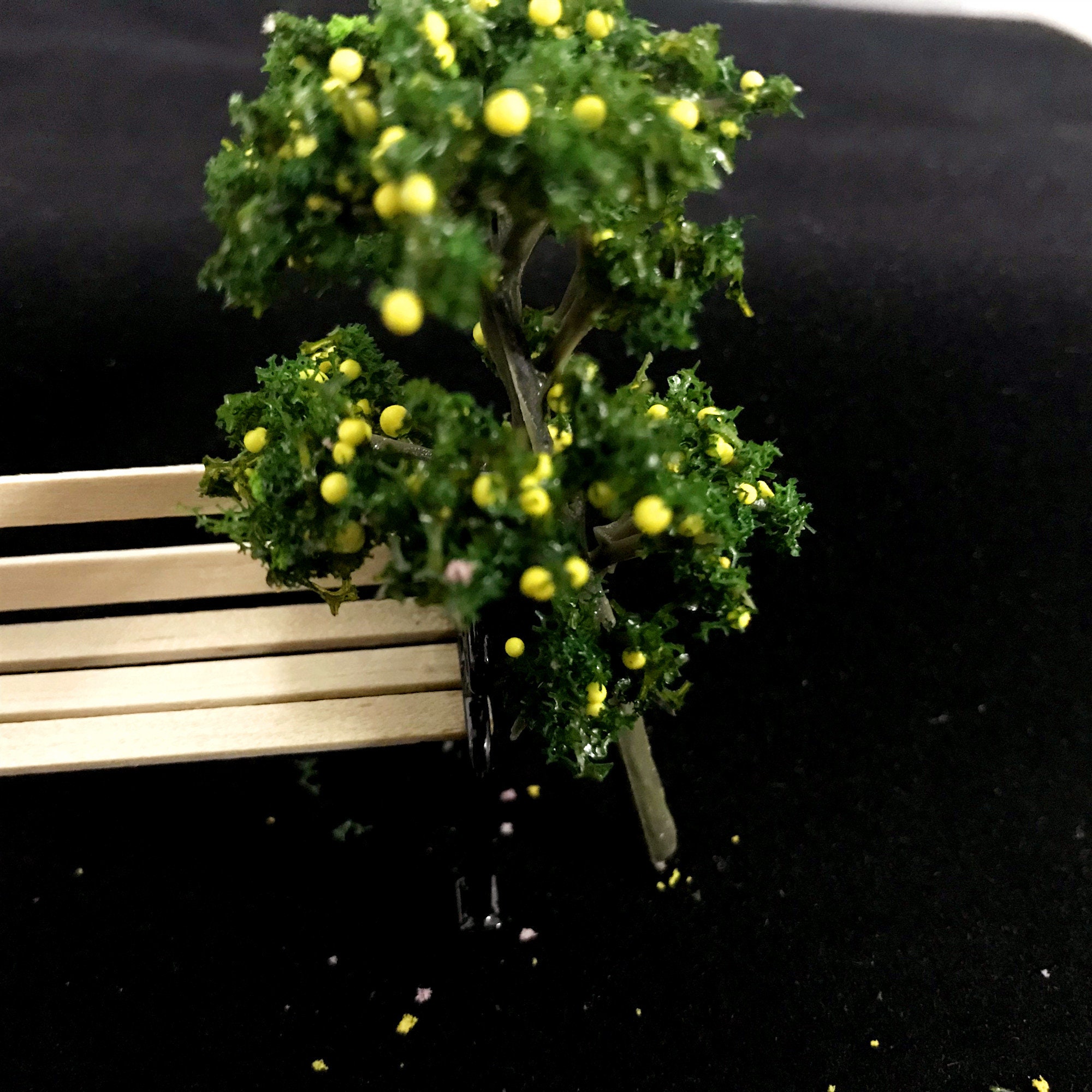 Miniature Orange Tree Simulation Tree Micro Landscape | Etsy