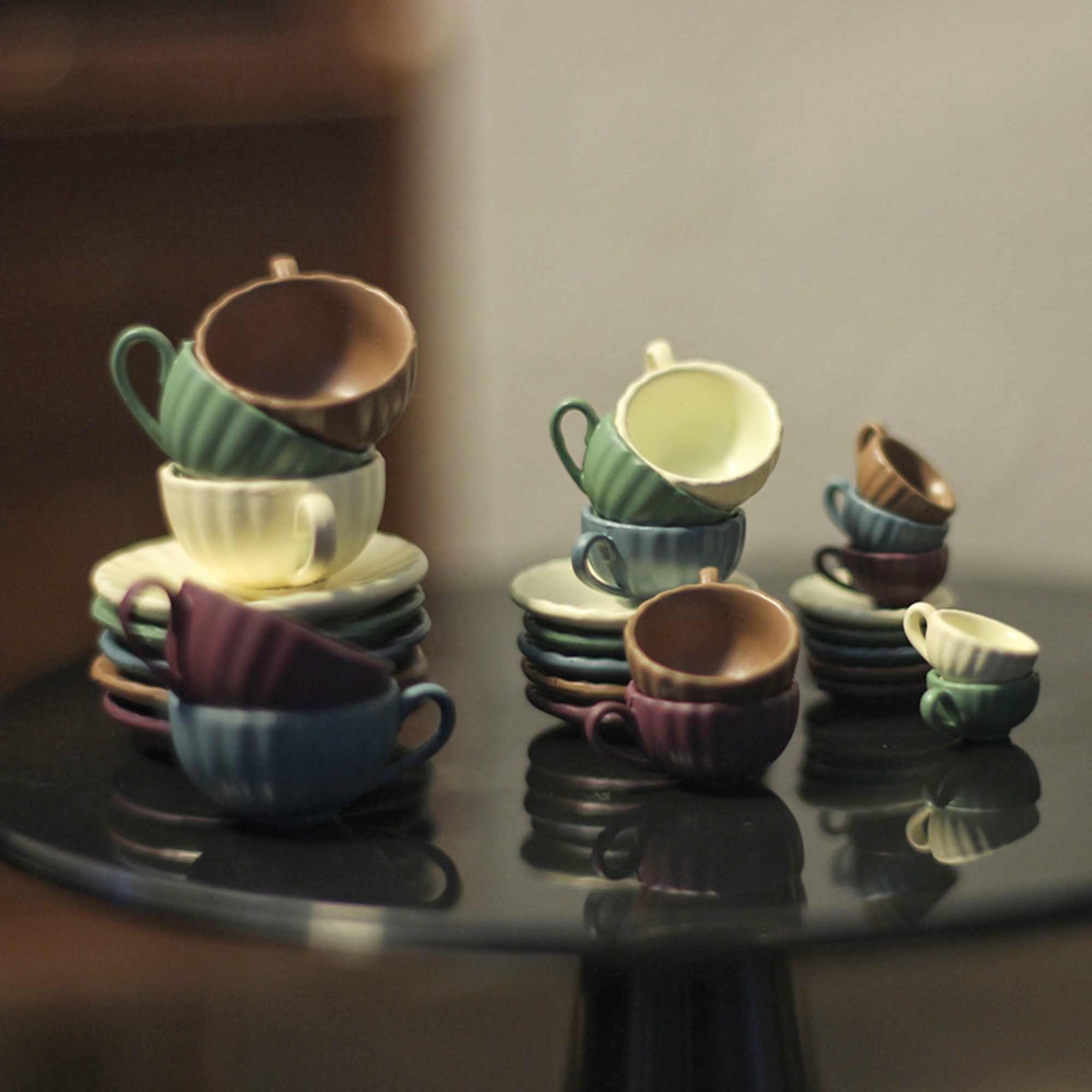 Miniature Coffee Cup Set Dollhouse Miniatures Diorama Miniatures ...
