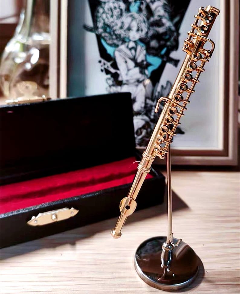 Miniature Flute Musical Instrument Model Brass Instrument Model ...