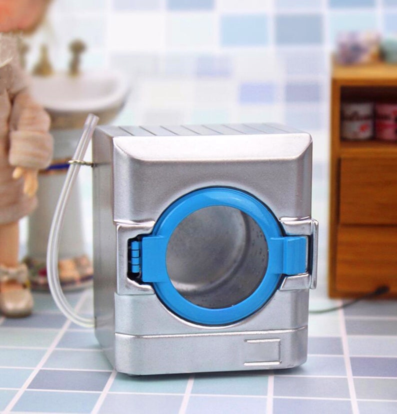 Miniature Washing Machine Dollhouse Miniatures Dollhouse - Etsy