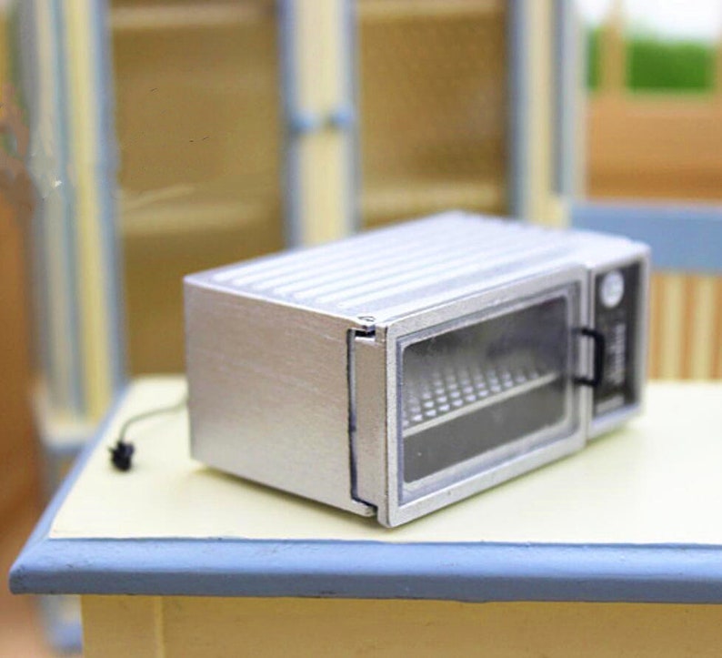 Miniature Microwave Oven Miniatures Dollhouse Miniature - Etsy