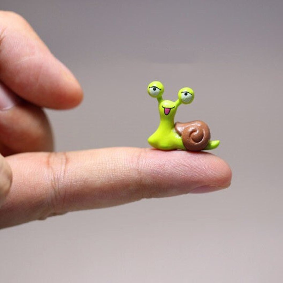 Miniature Snails (4pcs) Miniature Animals Dollhouse Miniatures ...