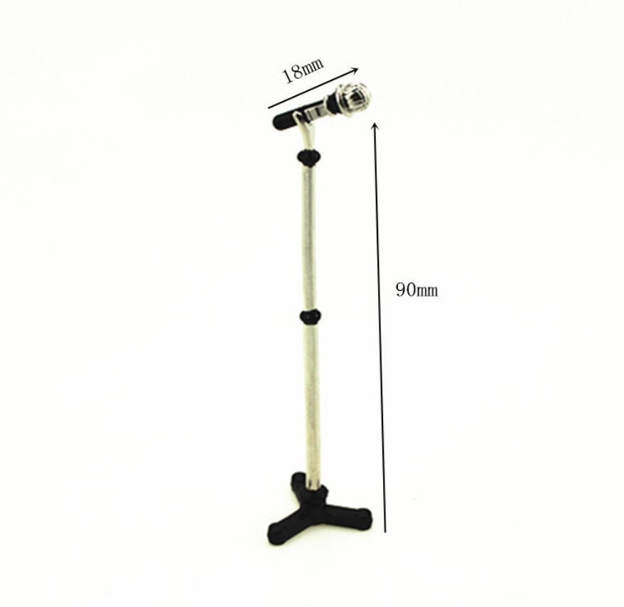 Miniature Microphone Miniature Music Mike Dollhouse Miniatures | Etsy