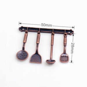 Miniature Cooking Utensils Miniature Kitchen Shovel Spoon Set Dollhouse ...