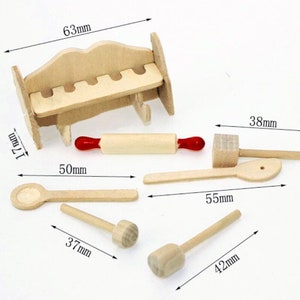 Miniature Kitchen Ware Miniature Cooking Utensils Dollhouse Miniatures ...