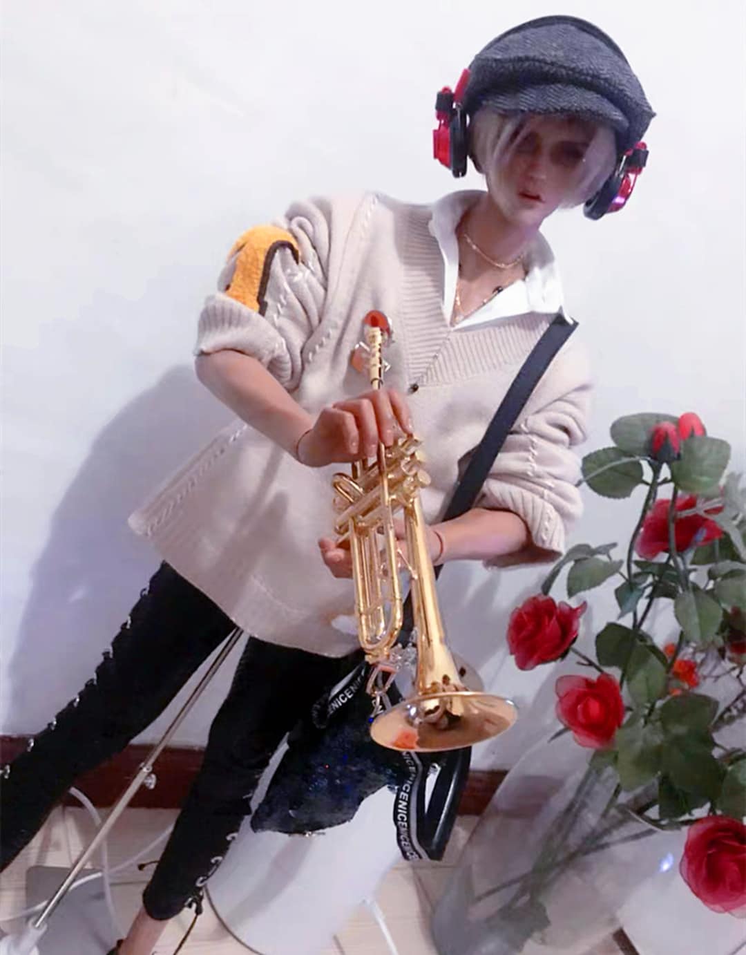 Miniature Trumpet Musical Instrument Model Musician's Gift BJD ...