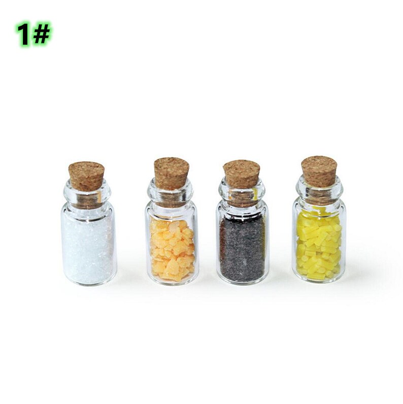Miniature Food Condiment Bottles(4pcs) Miniatures BJD Doll Decoration ...