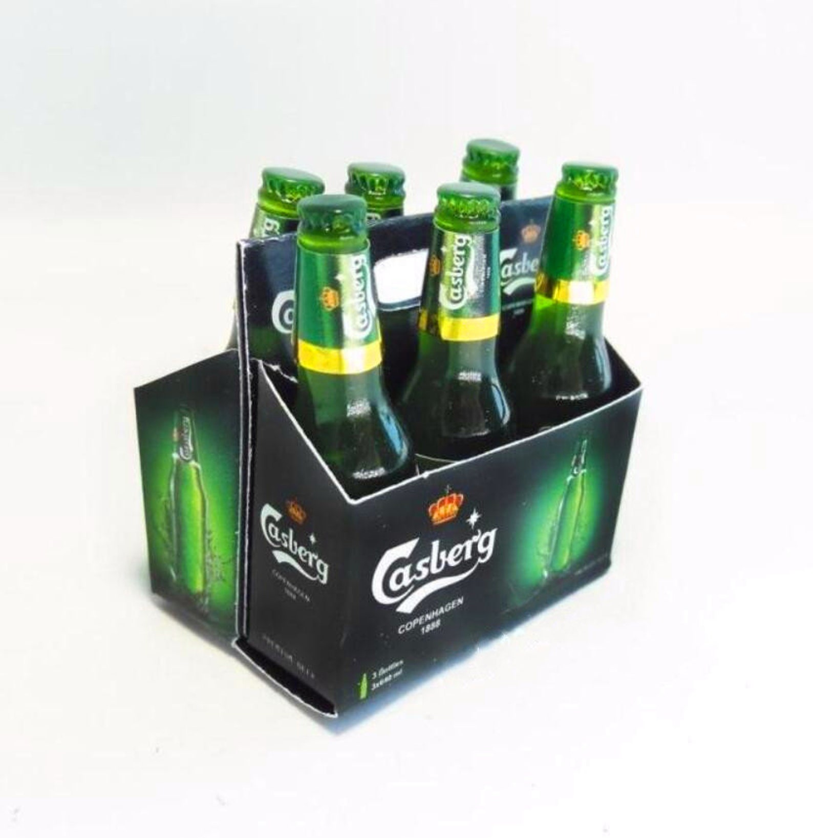 Miniature Carlsberg Beers Miniatures Miniature Wine Dollhouse | Etsy